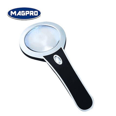 Powerful Led Lighted Handheld Magnifier 4x For Reading