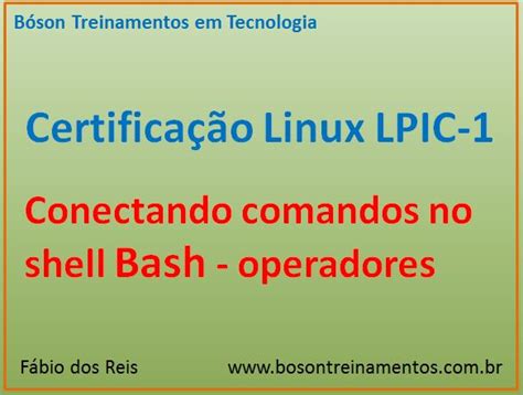 Ligando Comandos No Shell Bash Linux Bóson Treinamentos Em Ciência