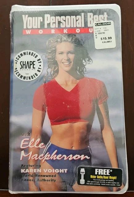 Vhs Your Personal Best Workout With Elle Macpherson 1995 Clamshell New