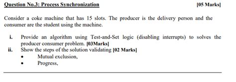 solved question no 3 process synchronization [05 marks