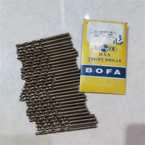 Jual Mata Bor Besi Merk Bofa Made In Uk 4mm Original Shopee Indonesia
