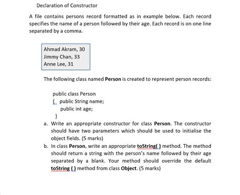 solved declaration of constructor a file contains persons