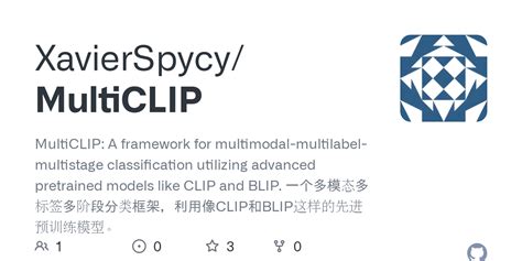 Github Xavierspycymulticlip Multiclip A Framework For Multimodal