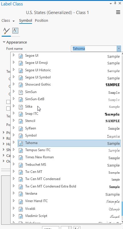 possible to load fonts into arcgis pro esri community