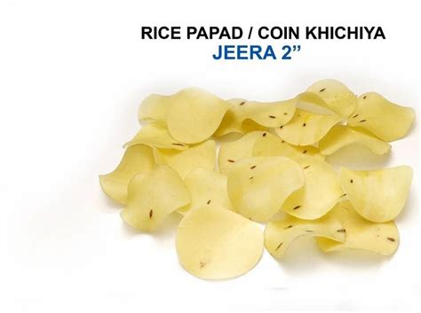 2 Inch Jeera Rice Khichiya Papad At ₹ 150kg Khichiya Papad In Surat