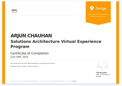 Arjun Chauhan On Linkedin Aws Solutionsarchitect Certification