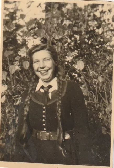 Vintage Foto H Bsches Bdm M Dchen Lange Z Pfe Wk Eur Picclick De