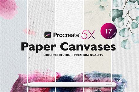 Procreate Paper Canvases Design Cuts