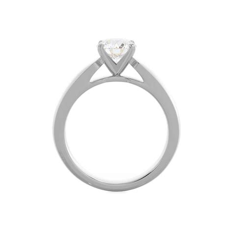 Womens Round Classic Lab Diamond Engagement Ring Temple And Grace Au