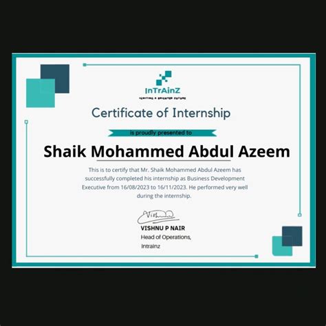 Shaik Azeem On Linkedin I Am Happy To Sharei Have Completed My
