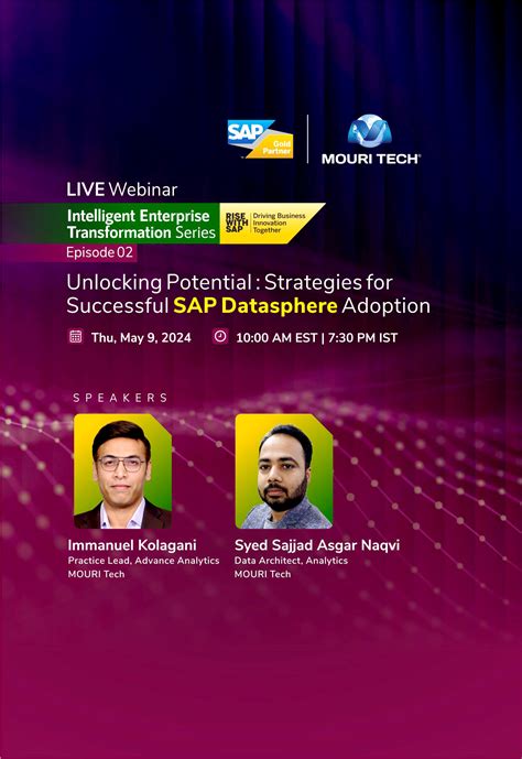 Sap Datasphere Webinar Intelligent Enterprise Transformation Series