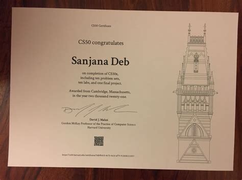 Sanjana Deb On Linkedin Submitted My Final Project Yesterday And Got My Harvard Computer Science