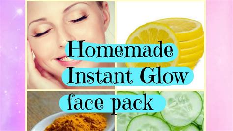Homemade Face Pack For Glowing Skin Recibeauty