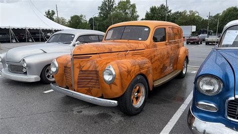 Orange Crush Graphics And V 8 Power Define A 1940 Plymouth Custom Panel
