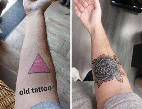 55 Before And After Pictures Of Tattoo Cover Ups To Remind You To Think