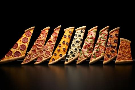 Tempting Pizza Slices Galore Premium Ai Generated Image
