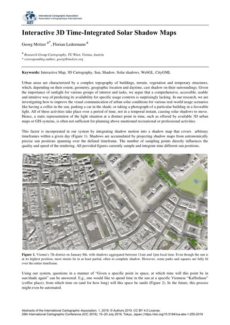 PDF Interactive D Time Integrated Solar Shadow Maps