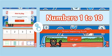 👉 Numbers 1 To 10 Eyfs Maths Sequencing Game