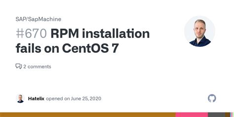 rpm installation fails on centos 7 · issue 670 · sap sapmachine · github