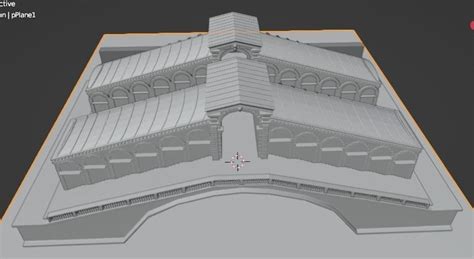 3d Model Rialto Bridge Vr Ar Low Poly Cgtrader