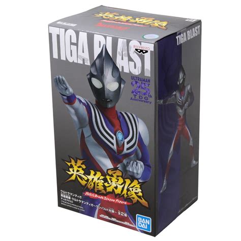 Banpresto Ultraman Tiga Hero S Brave Statue B Tiga Blast Figure Red