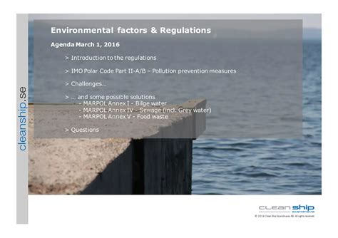 Imo Polar Code Environmental Factors And Regulations Pdf