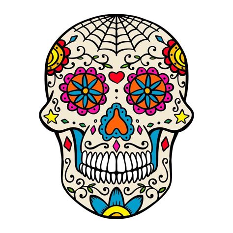 Dia De Los Muertos Skull Template