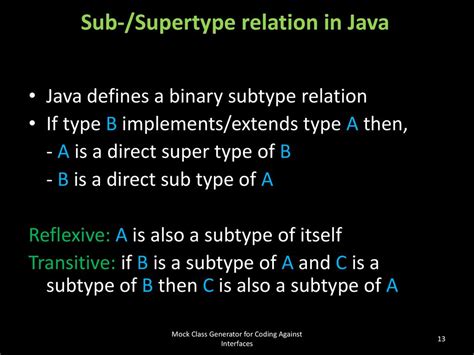 a test case mock class generator for coding against interfaces ppt