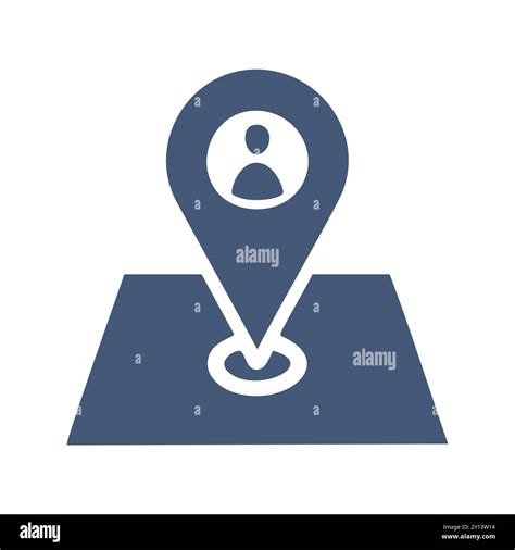 User Location Icon Simple Icon Representing A Users Location On A Map