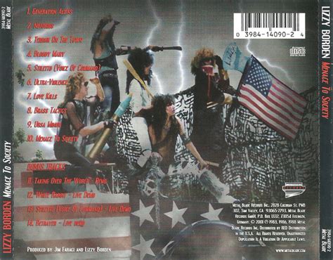 Lizzy Borden Menace To Society America Dvd