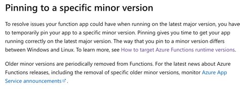 Azure Functions Runtime Versions By Axldpi