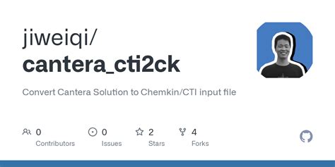 Github Jiweiqicanteracti2ck Convert Cantera Solution To Chemkin
