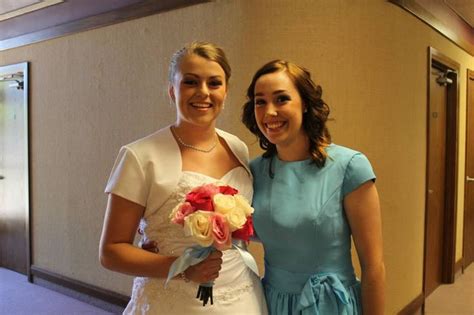 Sweet Sweet Bride And Her Maid Of Honor Open Shoulder Tops Maid Of Honor Women