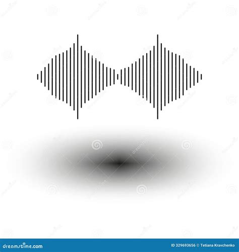 Abstract Sound Wave Geometric Vector Design Modern Minimalist Art Audio Frequency Pattern