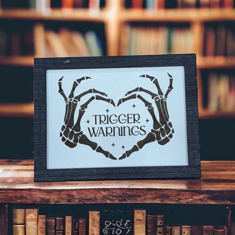 Trigger Warnings Spicy Books Smut Book Shelf Bookshelf Decor Library Decor Smut Reader