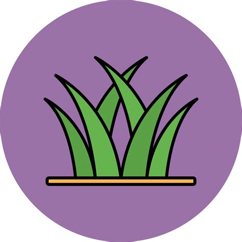 Grass Line Filled Multicolour Circle Icon 37774803 Vector Art At Vecteezy