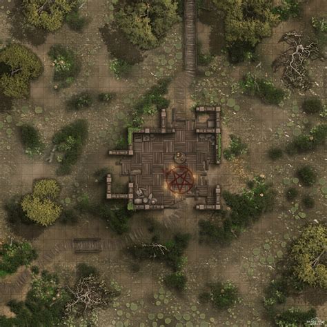 Free 30x30 Swamp Ritual Battlemap Oc Art Rdnd