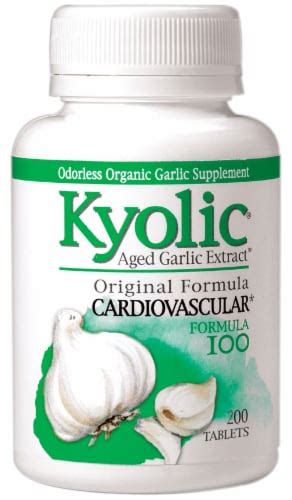 Kyolic Formula 100 Aged Garlic Extract Cardiovascular Supplement 200
