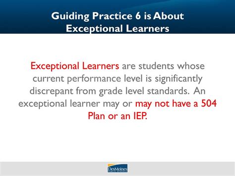 What Is An Exceptional Learner