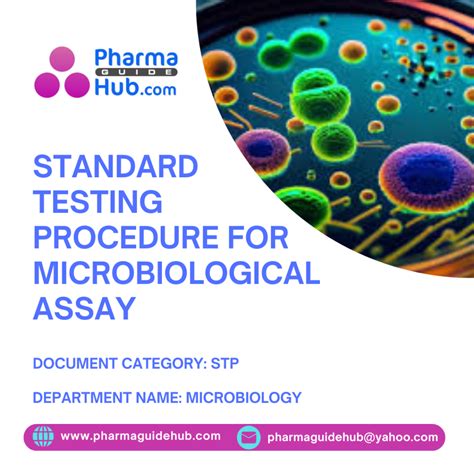 Standard Testing Procedure For Microbiological Assay Pharmaguidehub