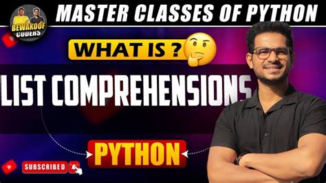 Prasanna Biswas On Linkedin Unlock The Power Of Python List Comprehensions 🐍 By Prasanna Sir