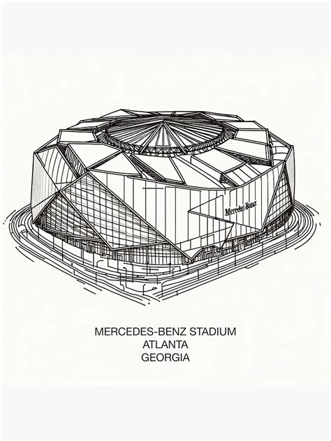 Mercedes Benz Stadium Silhouette