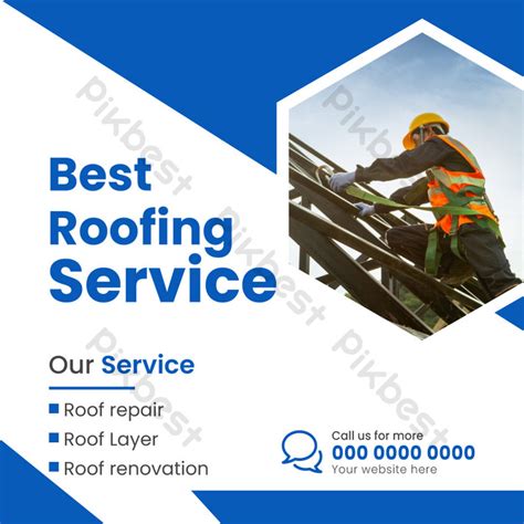 Roofing Service Social Media Post Template Eps Free Download Pikbest