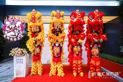 狮团影展广东神挚龙狮鼓乐集团