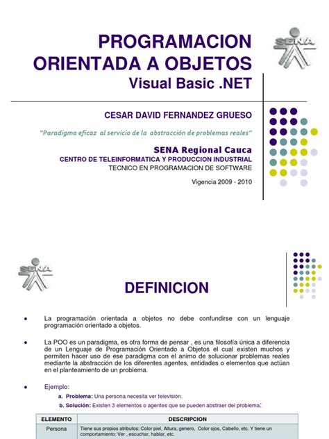 Unidad 3 Pdf Objeto Informática Programación Orientada A Objetos