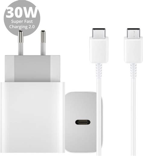 Snellader USB C Kabel 30W USB C Adapter Super Fast Charging 2 0