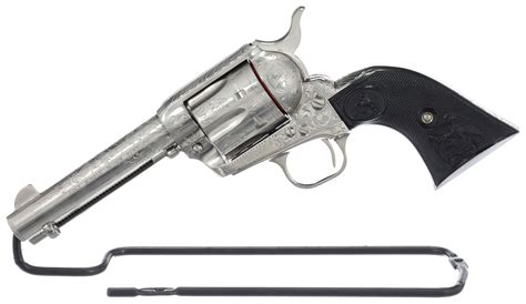Factory Engraved Colt Third Generation Single Action Army Rock Island