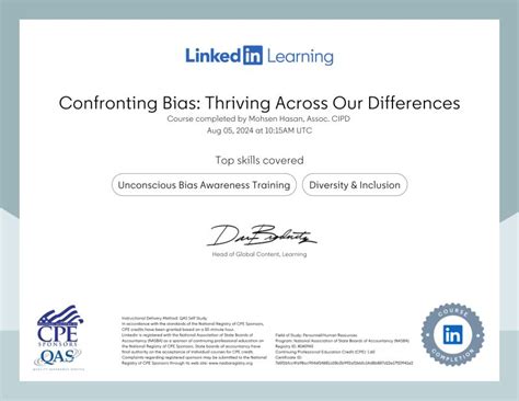 Mohsen Hasan Assoc Cipd On Linkedin Certificate Of Completion