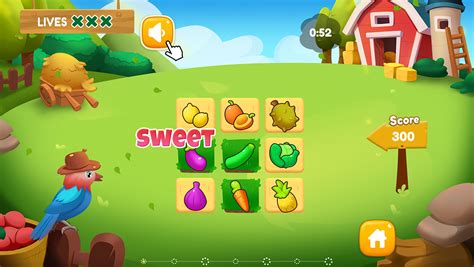 the farm land alphabet bingo arcade game construct by mazaplabs