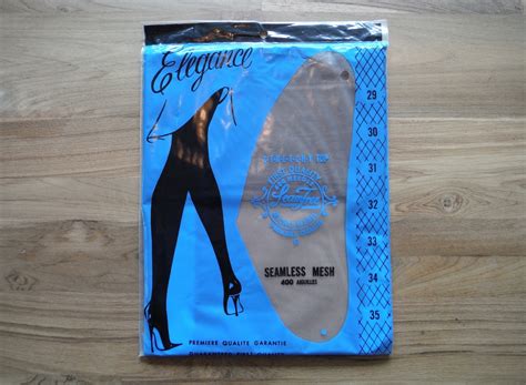 Vintage Seamless Nylons New In Package 1960s Elegance Nylon
